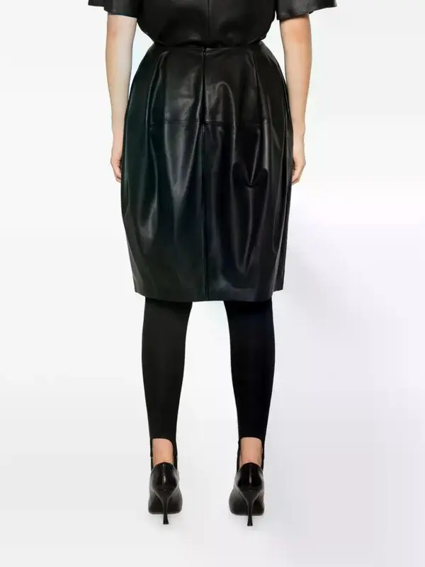 TOTEME Sculptural Leather Skirt
