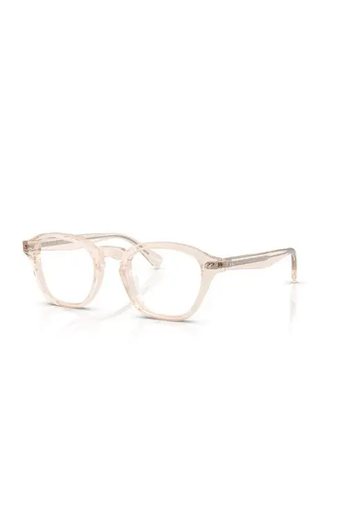 Oliver Spencer 48mm Square Optical Glasses - Brown