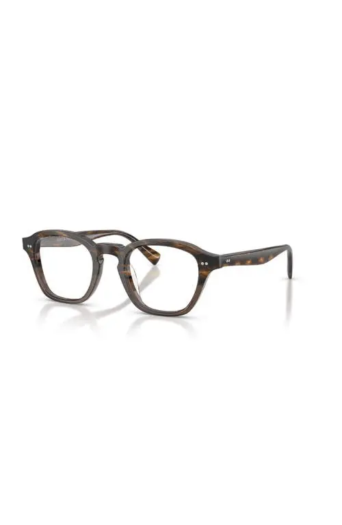 Oliver Spencer 48mm Square Optical Glasses - Red