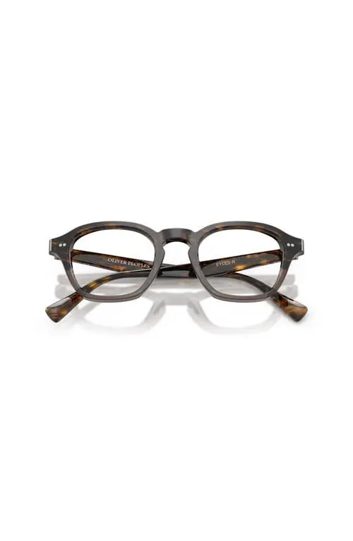 Oliver Spencer 48mm Square Optical Glasses - Red