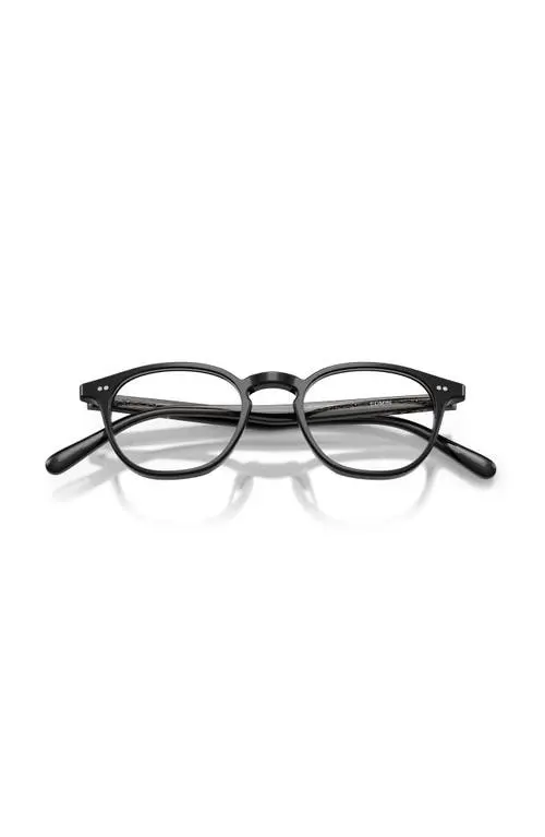 Oliver Spencer 46mm Phantos Optical Glasses - Black