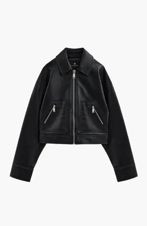 ANINE BING Assan Recycled Leather Jacket