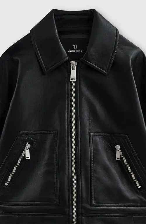 ANINE BING Assan Recycled Leather Jacket