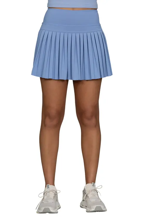 GOLD HINGE 15" Pleated Tennis Skirt - Periwinkle