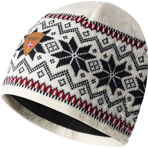 DALE OF NORWAY Garmisch Hat - Offwhite/navy/raspberry