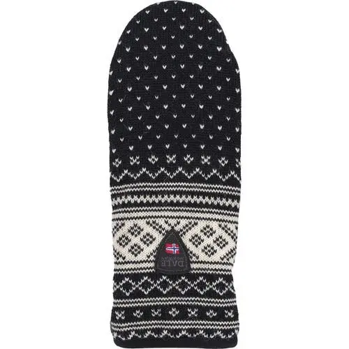 DALE OF NORWAY Valloy Polar Mittens - Black/offwhite