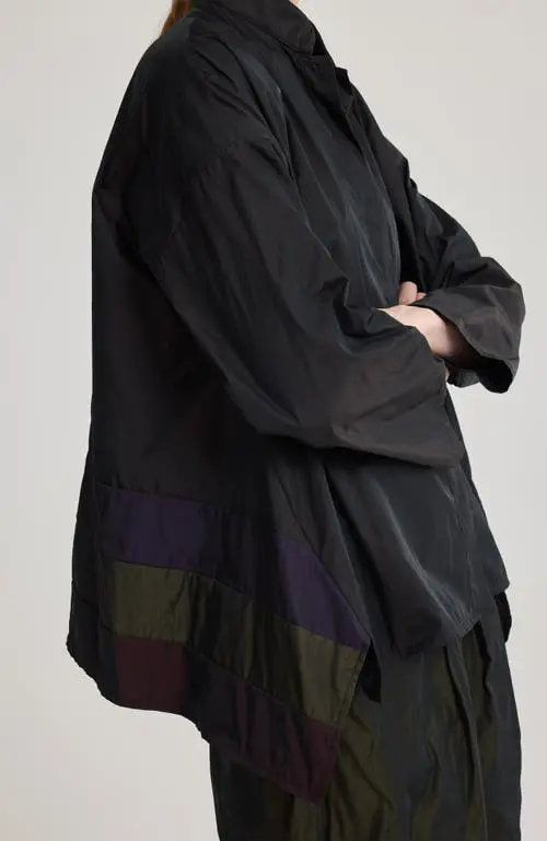 LUUKAA Poet Taffeta Shirt Jacket