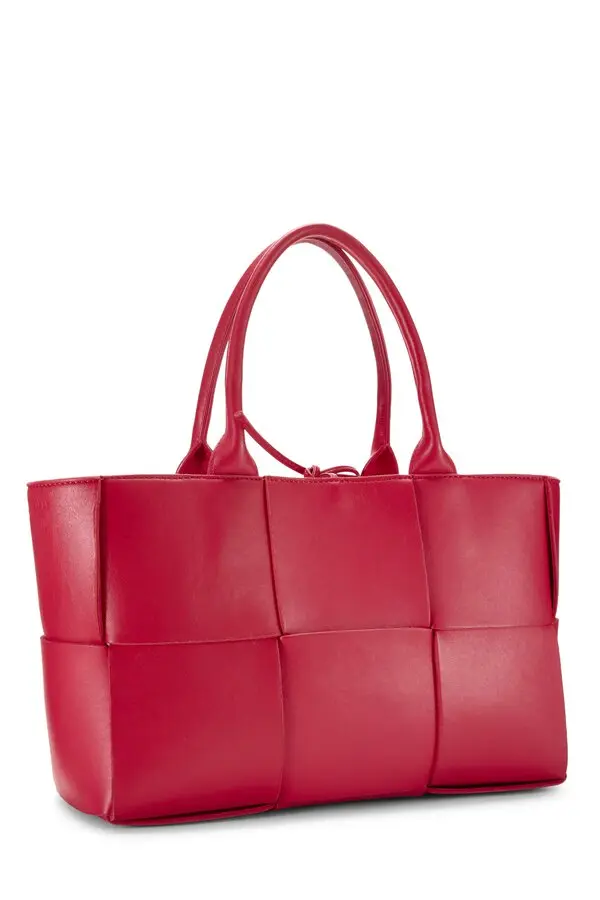 Bottega Veneta Maxi Intrecciato Arco Tote - Red