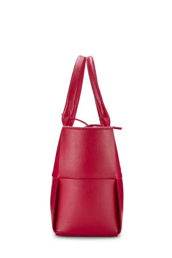 Bottega Veneta Maxi Intrecciato Arco Tote - Red