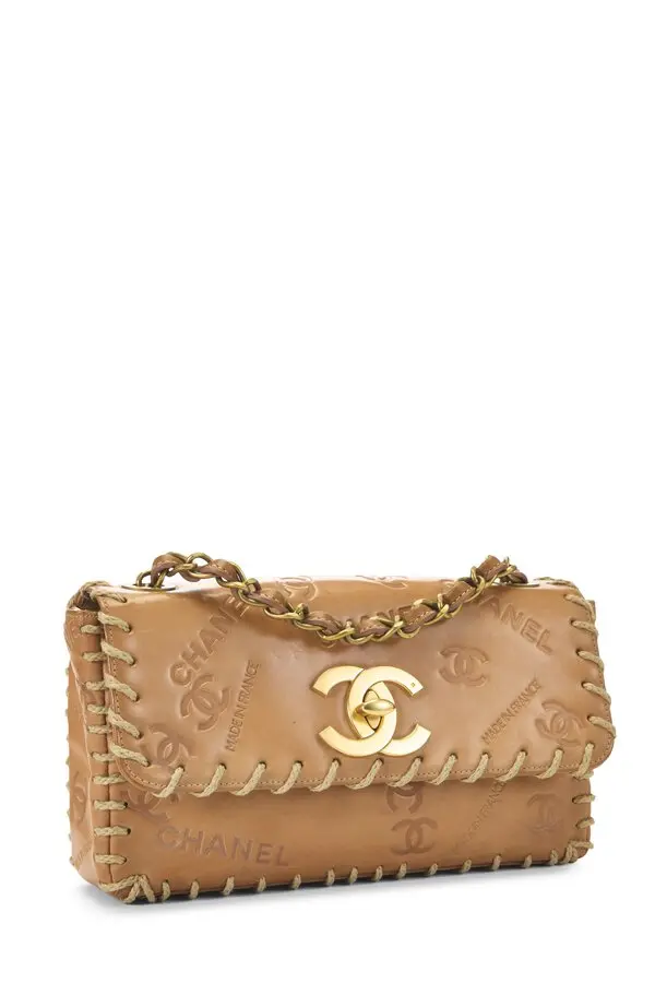 Chanel Embossed Logo Calfskin Half Flap Medium