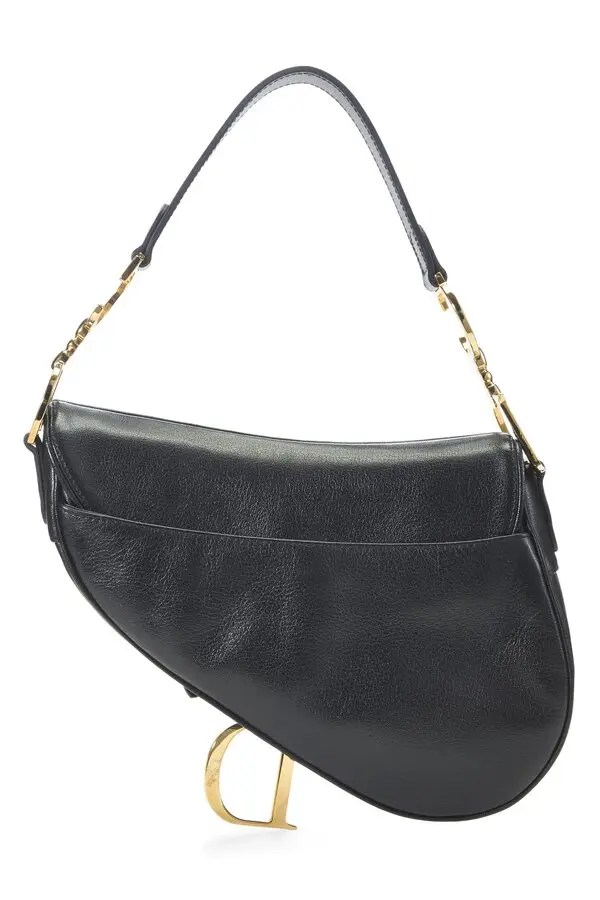 Dior Leather Saddle Bag