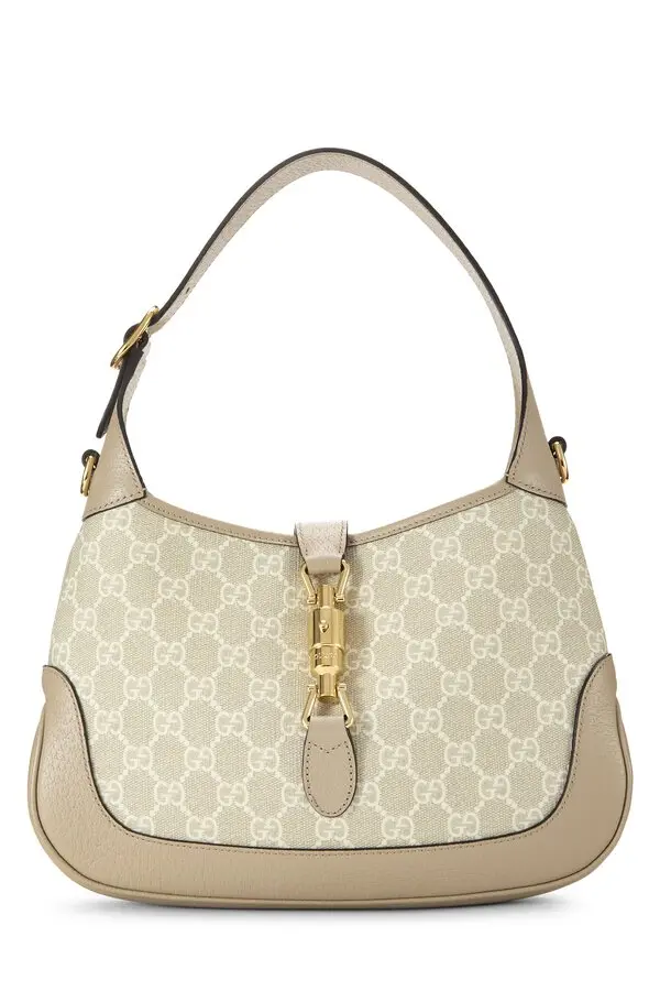 Gucci Gg Supreme Jackie Shoulder Bag - Beige