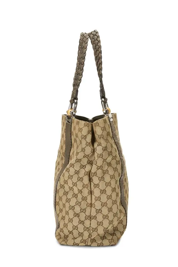 Gucci Original Gg Bamboo Bar Tote