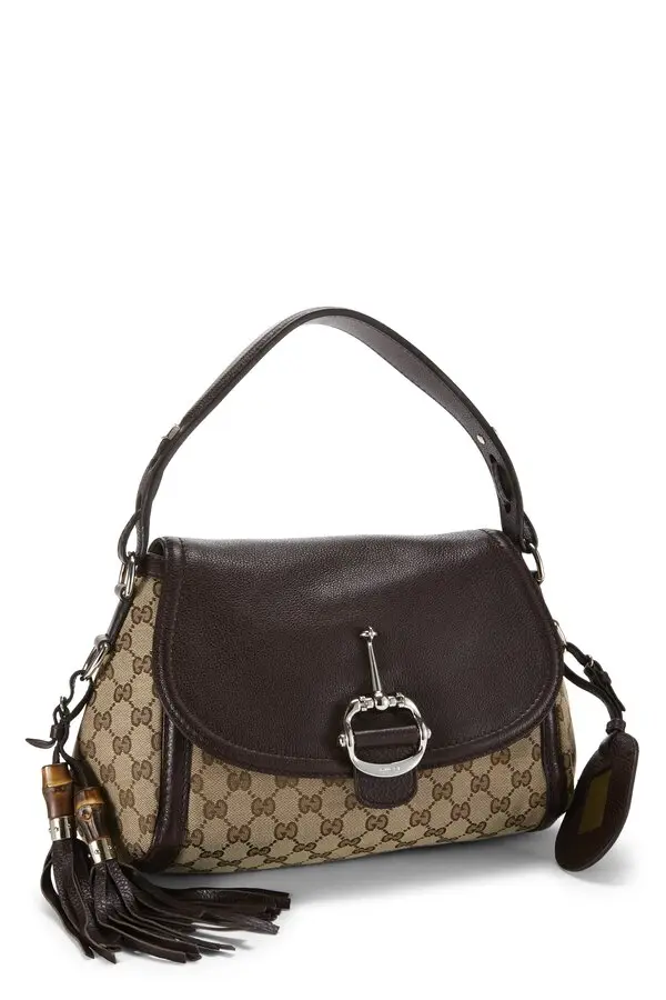 Gucci Original Gg Horsebit Shoulder Bag