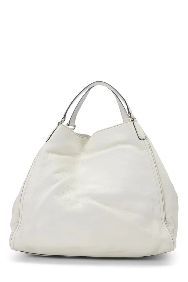 Gucci Leather Soho Convertible Hobo - Cream