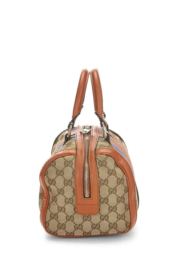 Gucci Original Gg Web Boston Handbag
