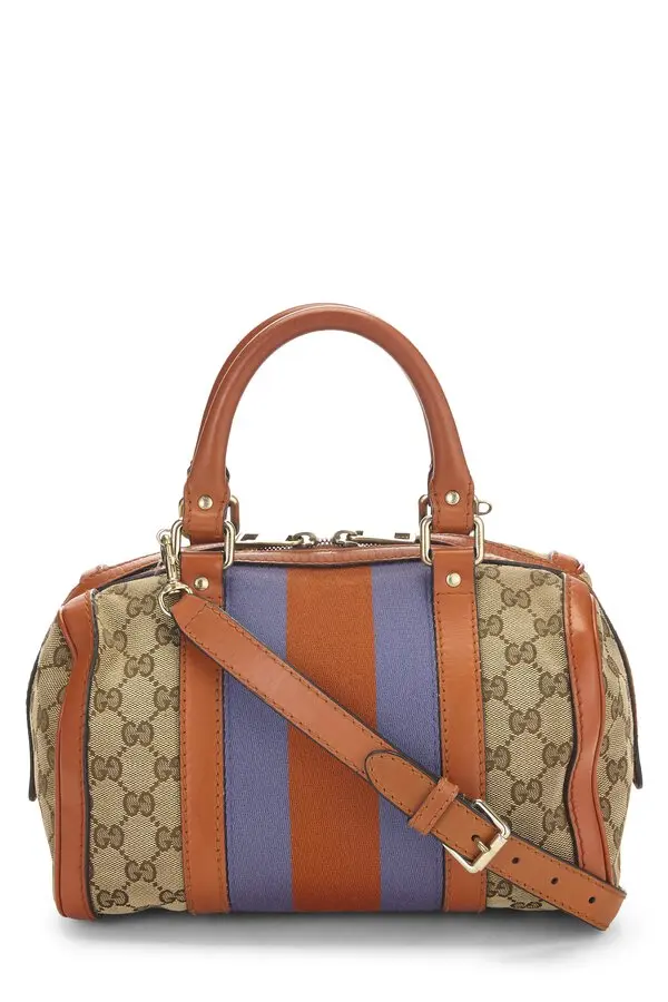 Gucci Original Gg Web Boston Handbag