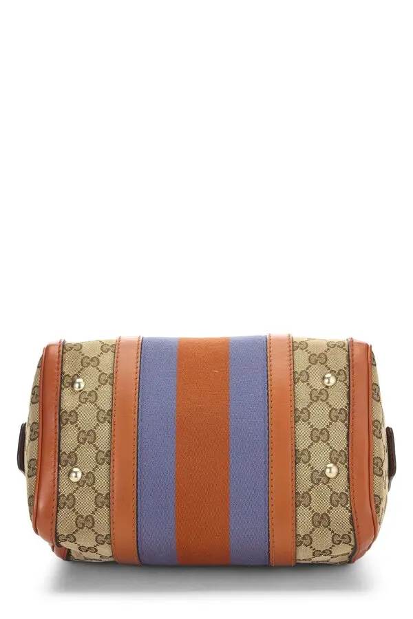 Gucci Original Gg Web Boston Handbag
