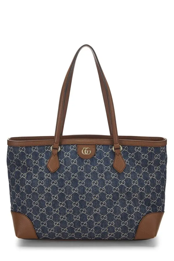 Gucci Denim Gg Ophidia Tote