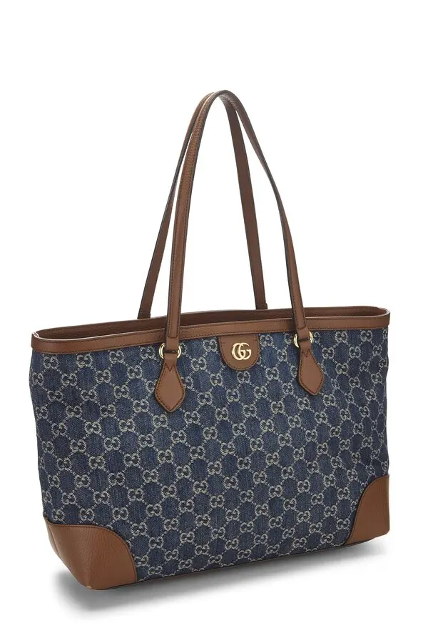 Gucci Denim Gg Ophidia Tote