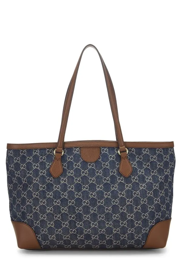 Gucci Denim Gg Ophidia Tote