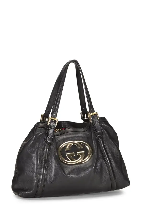Gucci Leather Britt Shoulder Bag