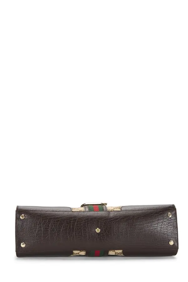 Gucci Original Gg Canvas Web Junco Shoulder Bag