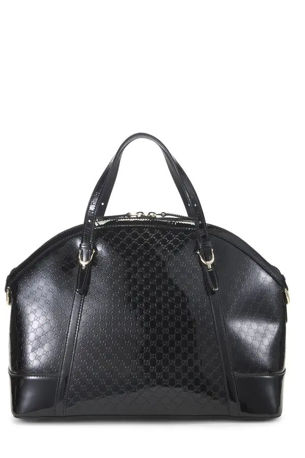 Gucci Patent Microssima Nice Top Handle Bag