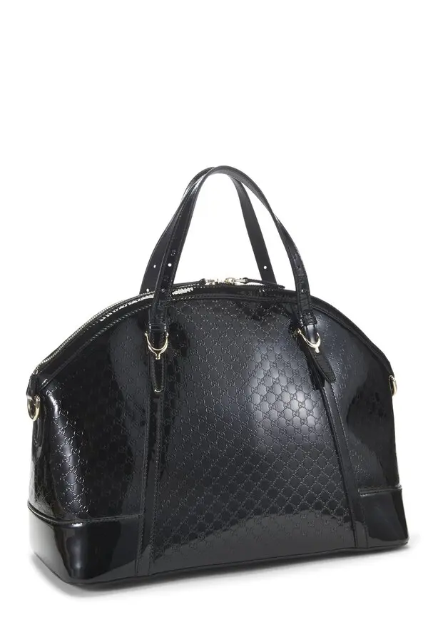 Gucci Patent Microssima Nice Top Handle Bag