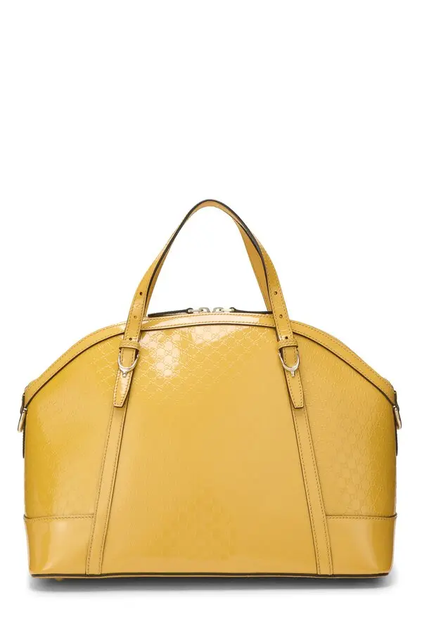 Gucci Patent Microssima Nice Top Handle Bag