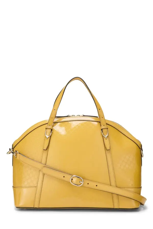 Gucci Patent Microssima Nice Top Handle Bag