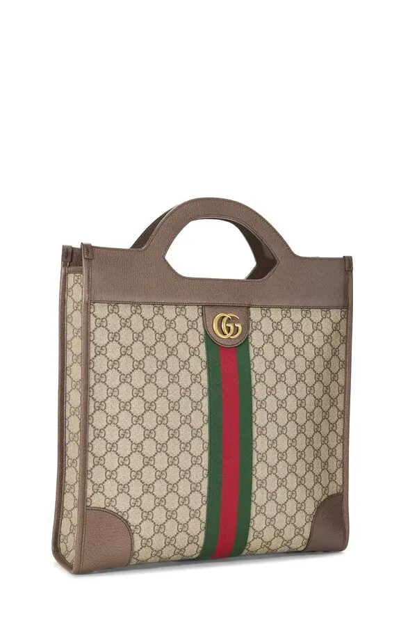 Gucci Gg Supreme Ophidia Vertical Tote