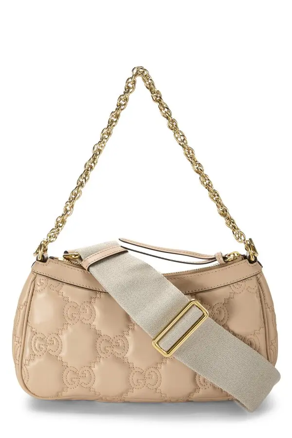 Gucci Embossed Gg Matelassé Chain Shoulder Bag