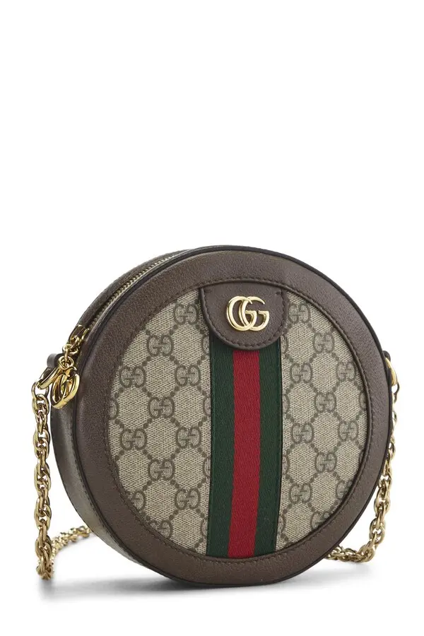 Gucci Original Gg Supreme Ophidia Round Shoulder Bag