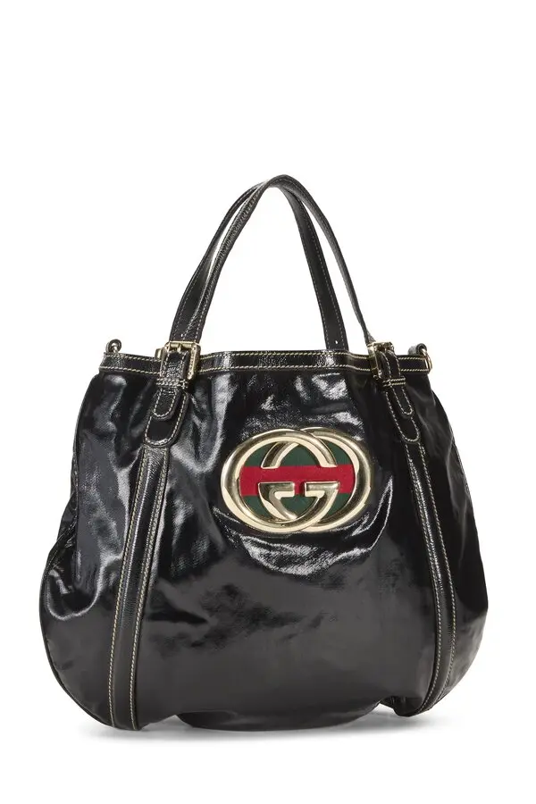 Gucci Patent Leather Britt Hobo