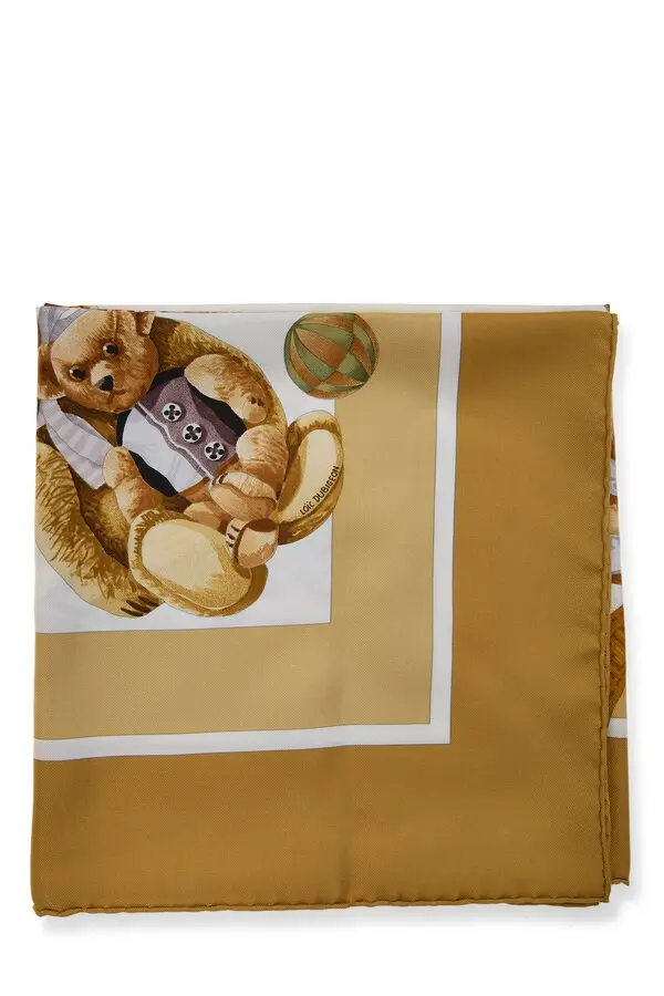 Hermès Multicolor 'confidents Des Coeurs' Silk Scarf 90