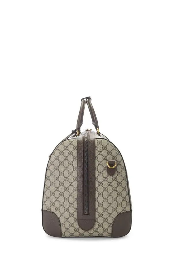 Gucci Gg Supreme Web Boston Bag