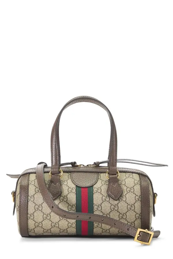 Gucci Original Gg Supreme Canvas Ophidia Web Boston