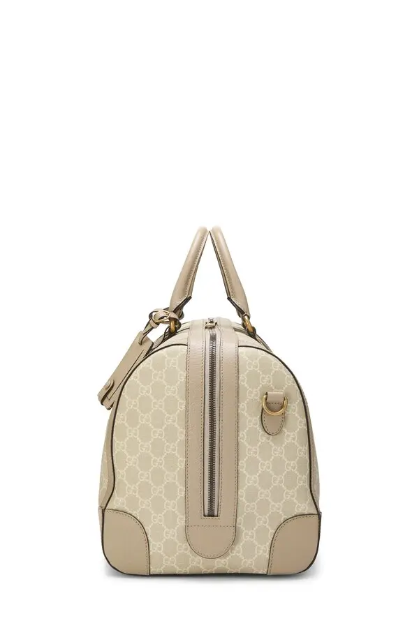 Gucci Gg Supreme Ophidia Web Boston Bag