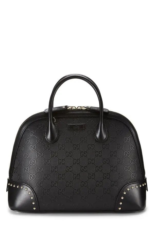 Gucci Embossed Top Handle Convertible Handbag