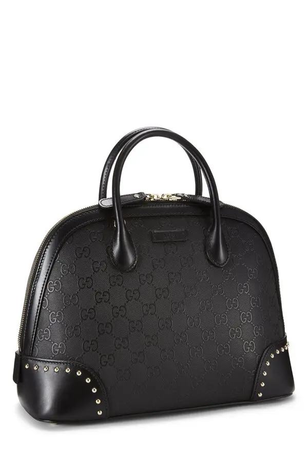 Gucci Embossed Top Handle Convertible Handbag