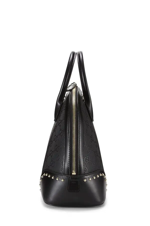 Gucci Embossed Top Handle Convertible Handbag