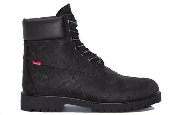 Timberland X Supreme Heritage Lace Up 6 Inch Boots 'black Nubuck