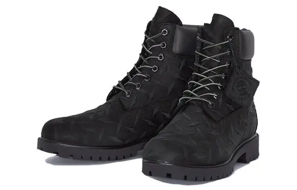 Timberland X Supreme Heritage Lace Up 6 Inch Boots 'black Nubuck