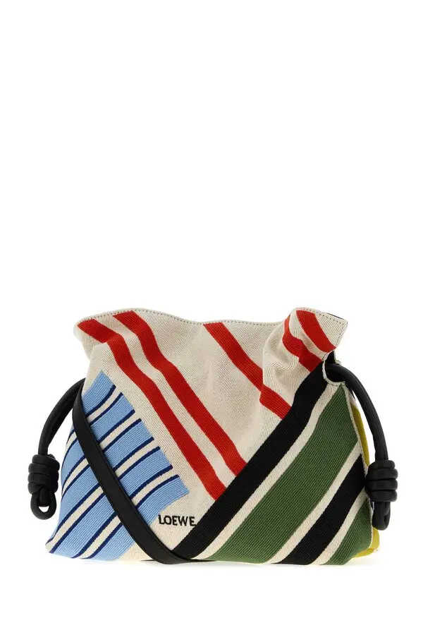 Loewe Embroidered Canvas Medium Flamenco Clutch