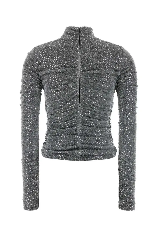 Dolce & Gabbana Silver Jersey Top