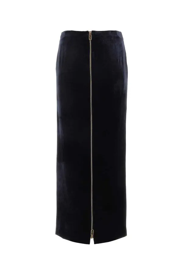 Fendi Midnight Velvet Skirt