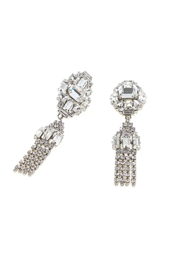 Alessandra Rich Embellished Metal Earrings