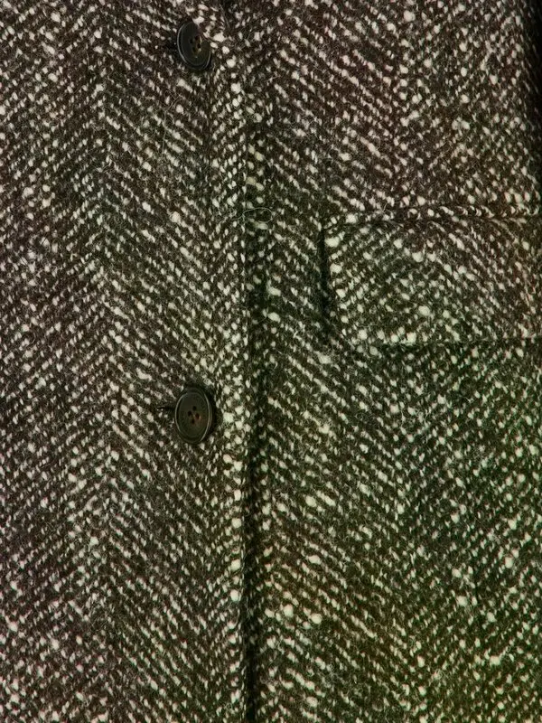 Iceberg Herringbone-pattern Double-breasted Coat