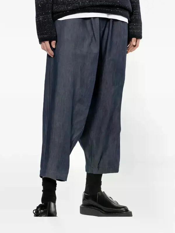 Comme Des Garçons Drop-crotch Cropped Trousers
